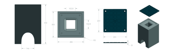 EV Block Mini │ EV Charge Point Installation Base │ EV Blocks